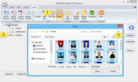 批量导入图片到 Onenote，一张图片一个页面 数字笔记珍宝 Onenotegem