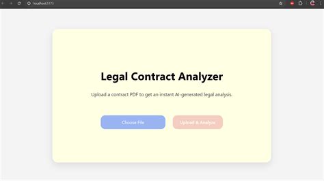 Legal Contract Analyzer Devpost