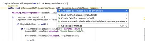 Android Studio Hint For Nonnull Not Working By Pressing Altenter