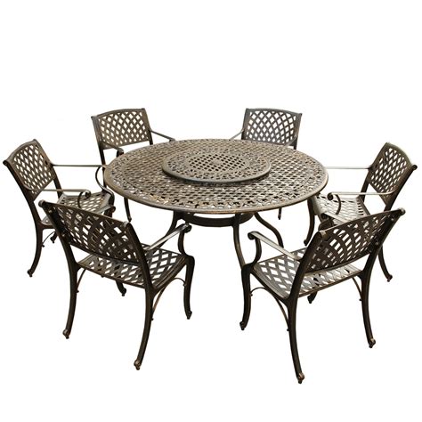 Round Glass Patio Table With Lazy Susan Glass Designs