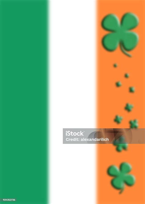 세인트 패 트 릭의 날에 플래그 배경색 3d 그림 0명에 대한 스톡 사진 및 기타 이미지 0명 St Patricks