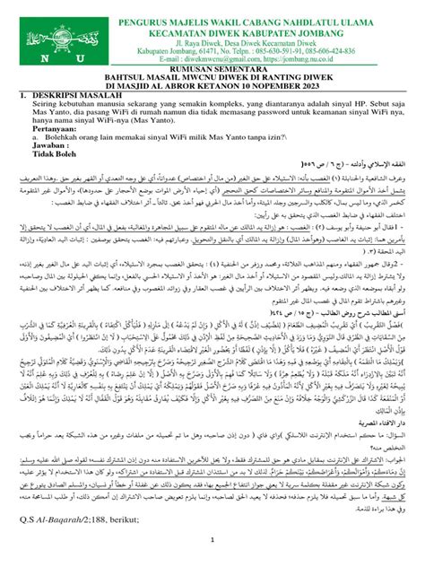 Rusem Bm Diwek Masjid Al Abror Ketanon 15 Des 2023 Pdf