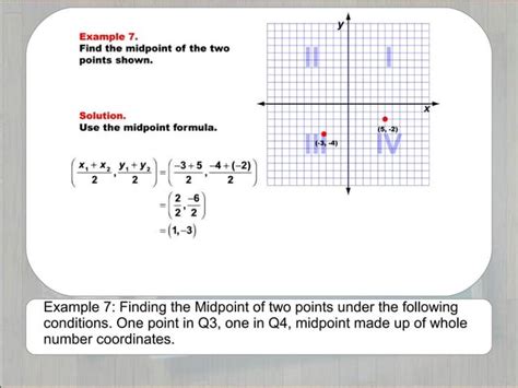 Tutorials Midpoint Formula Ppt