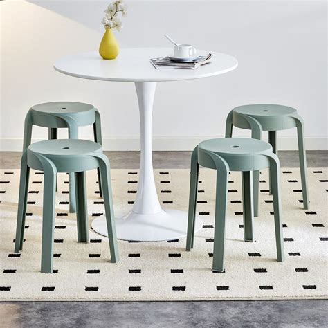 6 Pack Stackable Plastic Stools Overstock