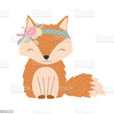 Сollection 꽃과 깃털 손으로 그린 Boho 귀여운 폭스 베이비 샤워 카드 전단지 포스터 지문 휴가 옷 어린이 대 한