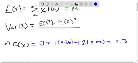 Calculate The Mean For The Random Variable In Exercise 3 37 Numerade