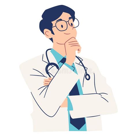 Cartoon Doctor Thinking Stock Illustrations 1056 Cartoon Doctor