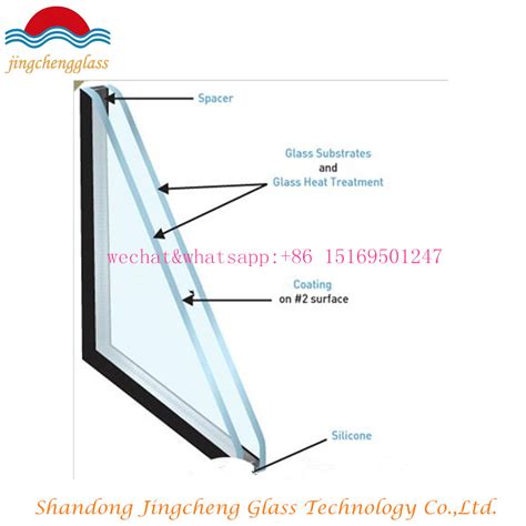 China Insulating Insulated Double Panels Tempered Glazed Low E Glass With Argon China Low E