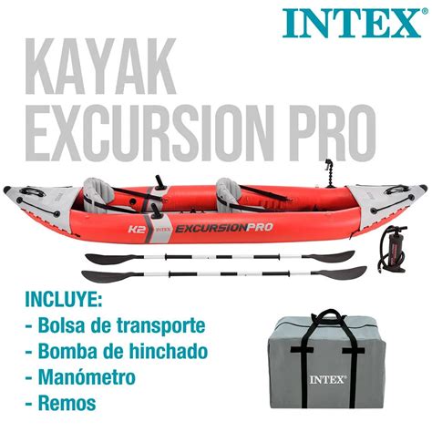 Intex Excursion Pro K2 Inflatable Kayak Red Xtremeinn