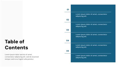 Free Table Of Contents Template For Google Slides PPT