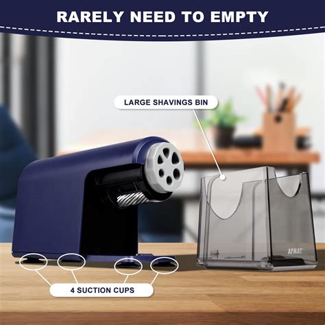Heavy Duty Electric Pencil Sharpener 6 Holes AFMAT Classroom Pencil