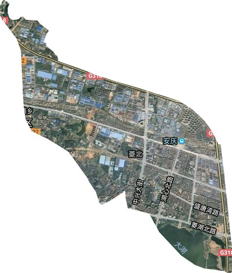 菱北街道高清卫星地图