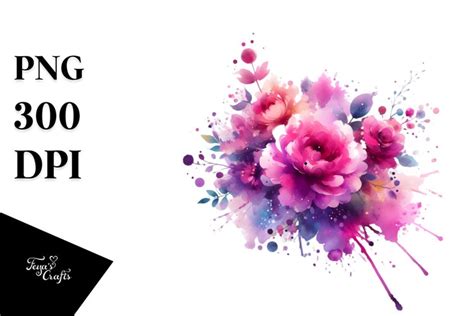 Magenta Watercolor Splash