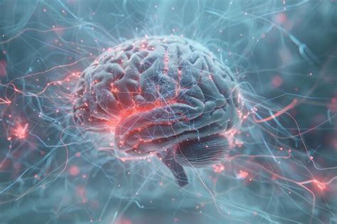 Premium Photo Futuristic 3d Rendered Human Brain With Intricate