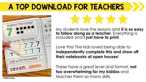 Easy Numbers Interactive Notebook Simply Kinder