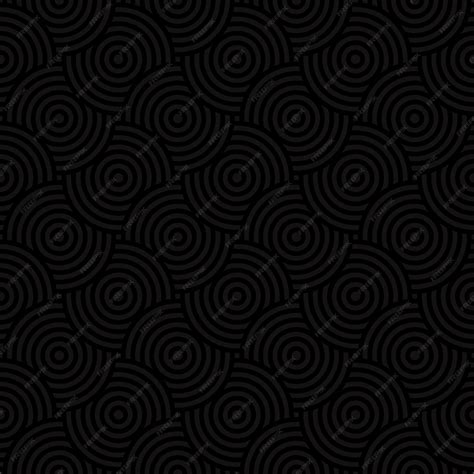 premium vector waves of concentric circles in black and grey tones