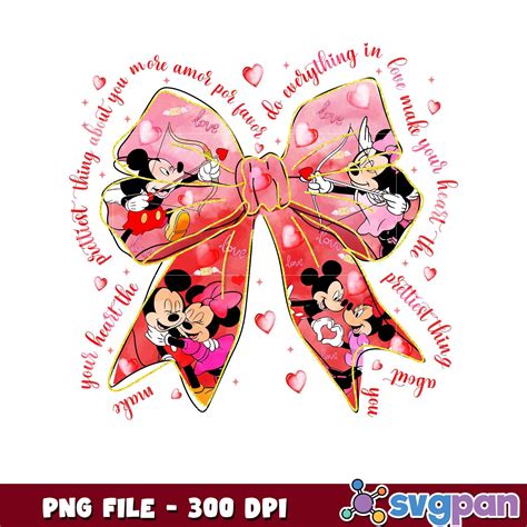 Mickey Mouse Bow Design Png Perfect For Crafts And Ts Svgpan