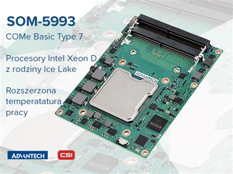 CSI S A SOM 5993 wydajny moduł COM Express Basic Type 7 z Ice Lake Elektronika B2B