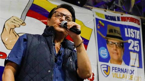 Increible Candidato Asesinado En Ecuador Fernando Villavicencio