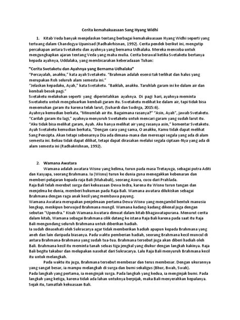 Cerita Kemahakuasaan Sang Hyang Widhi Pdf