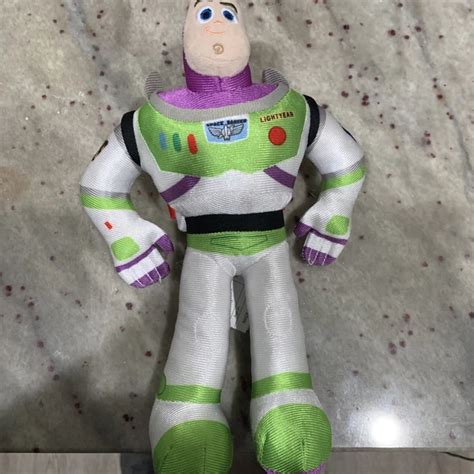 18” Disney Store Toy Story Buzz Lightyear Stuffed Plush Vinyl Face 2 3
