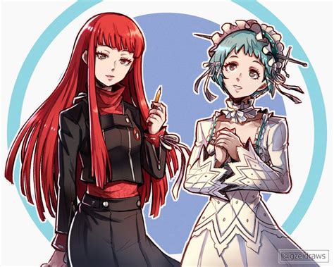 Yamagishi Fuuka And Yoshino Chidori Persona And 1 More Drawn By Gzei
