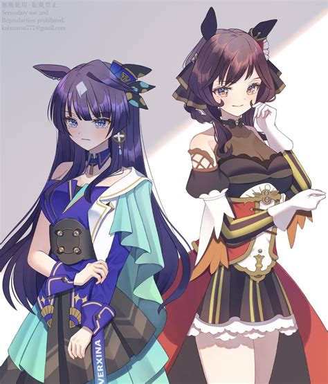Gentildonna And Verxina Umamusume Drawn By Gogat8 Danbooru