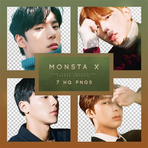Monsta X The Code Protocol Png Pack By Roxyneoncolors On Deviantart