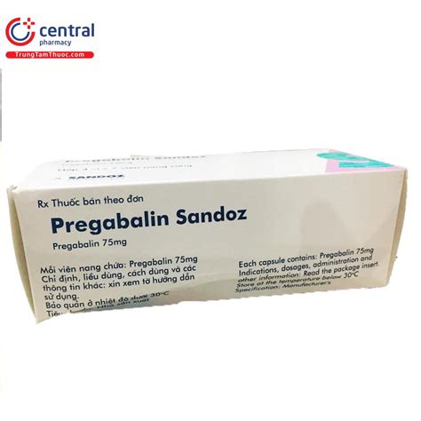 [chÍnh HÃng] Thuốc Pregabalin Sandoz 75mg điều Trị đau Dây Thần Kinh