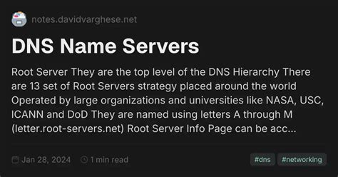 Dns Name Servers