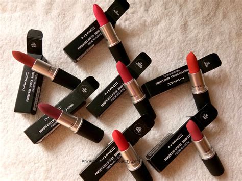 Makeup And Beauty Review And Swatches Of Mac Powder Kiss Lipsticks