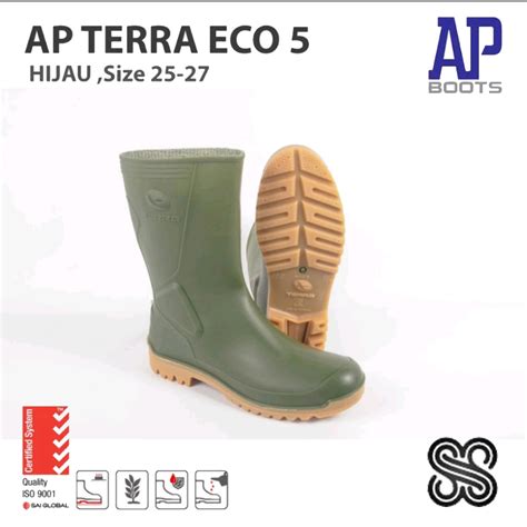 Jual Sepatu Boot Pendek Ap Boots Ap Terra Eco 5 Hijau Kebun Pertanian