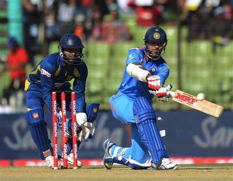 Shikhar Dhawan Prepares To Sweep