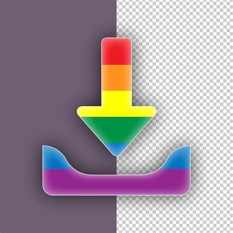 Lgbtq 자부심 편집 가능한 배경으로 아이콘을 다운로드 프리미엄 벡터