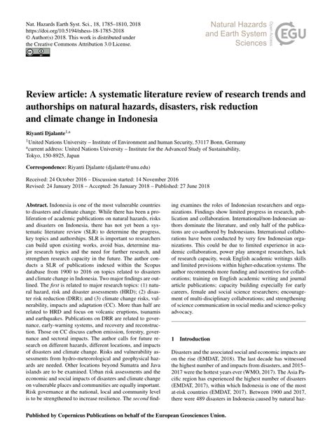Pdf Review Article A Systematic Literature Review Of Research Trends