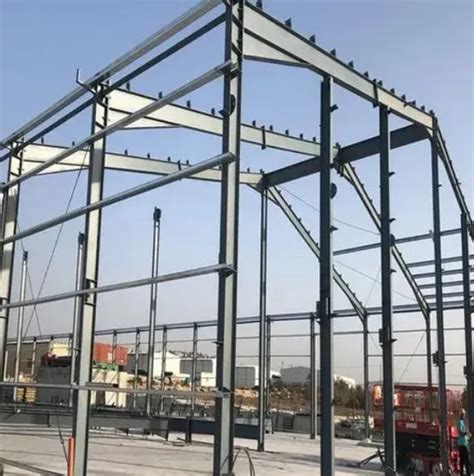 Metal Steel Beam Structural Steel Column Manufacture Single Storey