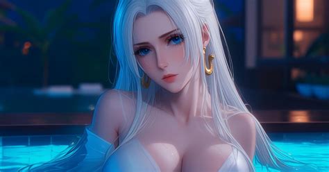 4k HD Wallpaper Moonlit Bathtime Boa Hancock From One Piece