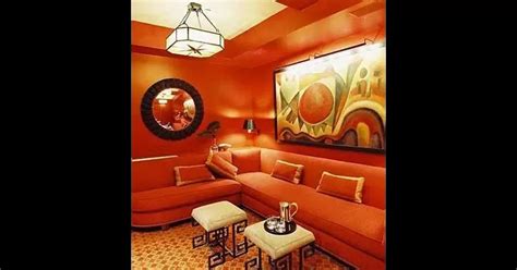 Интерьер в оранжевом цвете