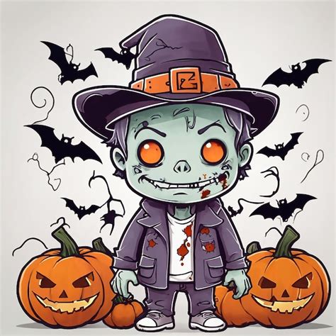 Premium Vector Cute Halloween Zombie
