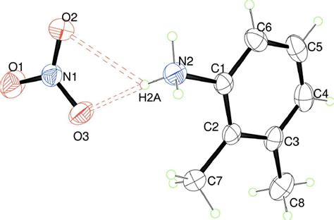 An Ortep View Of I With The Atom Labelling Scheme Displacement