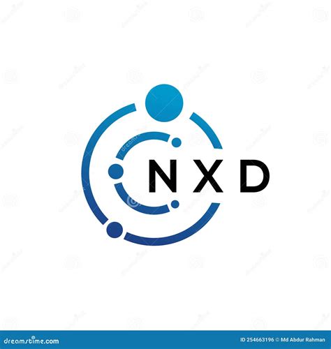 Nxd Letter Technology Logo Design On White Background Nxd Creative Initials Letter It Logo
