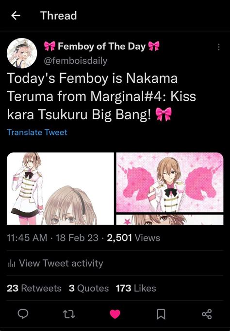 Femboy Of The Day On Twitter The Hell Is This