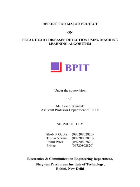 Major Project Report 1 Pdf Statistical Classification Machine