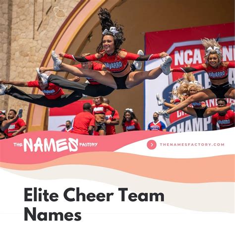 270 Cool Cheer Team Names For Your Squad