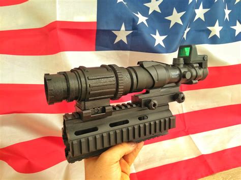 Custom Pvs 14 Và Red Dot Cho Acog Sentinel Papercraft