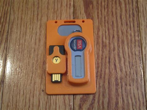 3d Printed Rsa Yubikey 5 Nfc 1 3 Badge Holder Etsy
