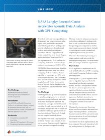 NASA Langley Research Center Accelerates Acoustic Data Analy