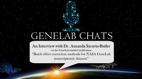 Nasa Genelab Chats With Dr Amanda Saravia Butler Nasa Genelab