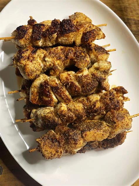 Lemon Pepper Chicken Kabobs Two And A Knife