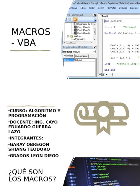 Macros Vba Pdf Macro Informática Microsoft Excel